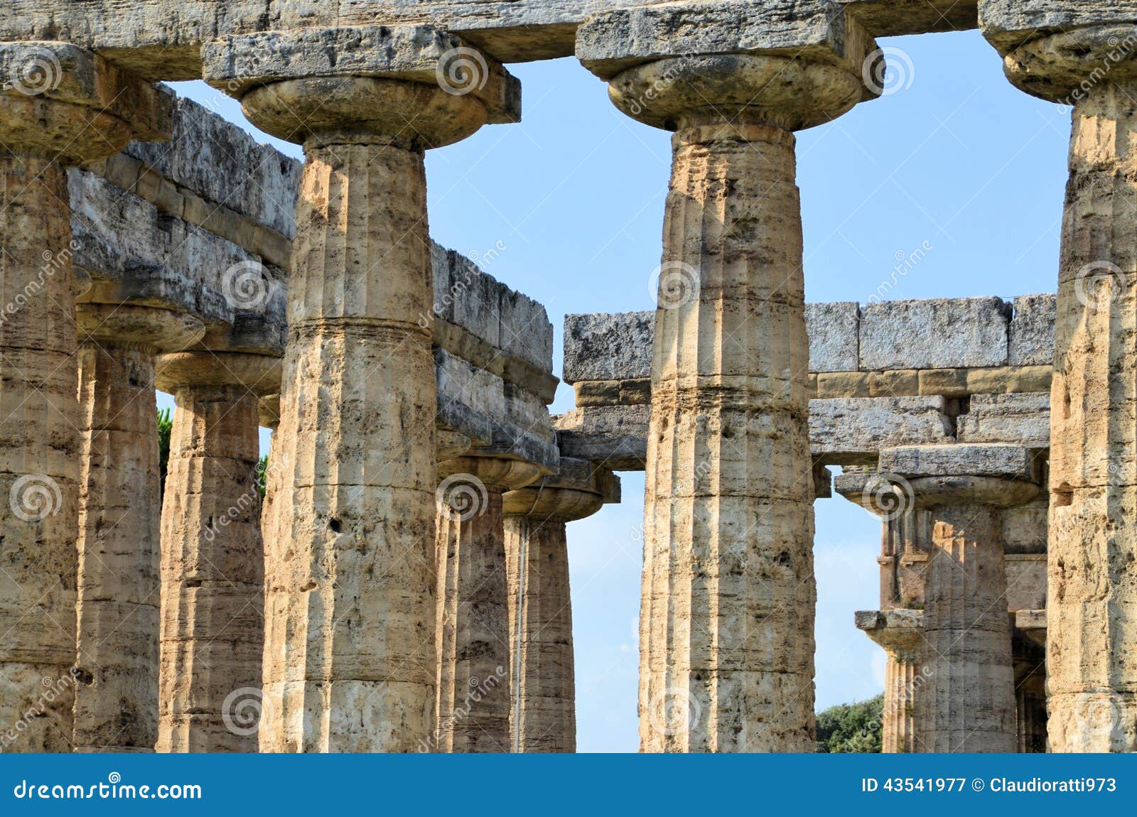 Ancient Greek columns stock image. Image of design, history - 43541977