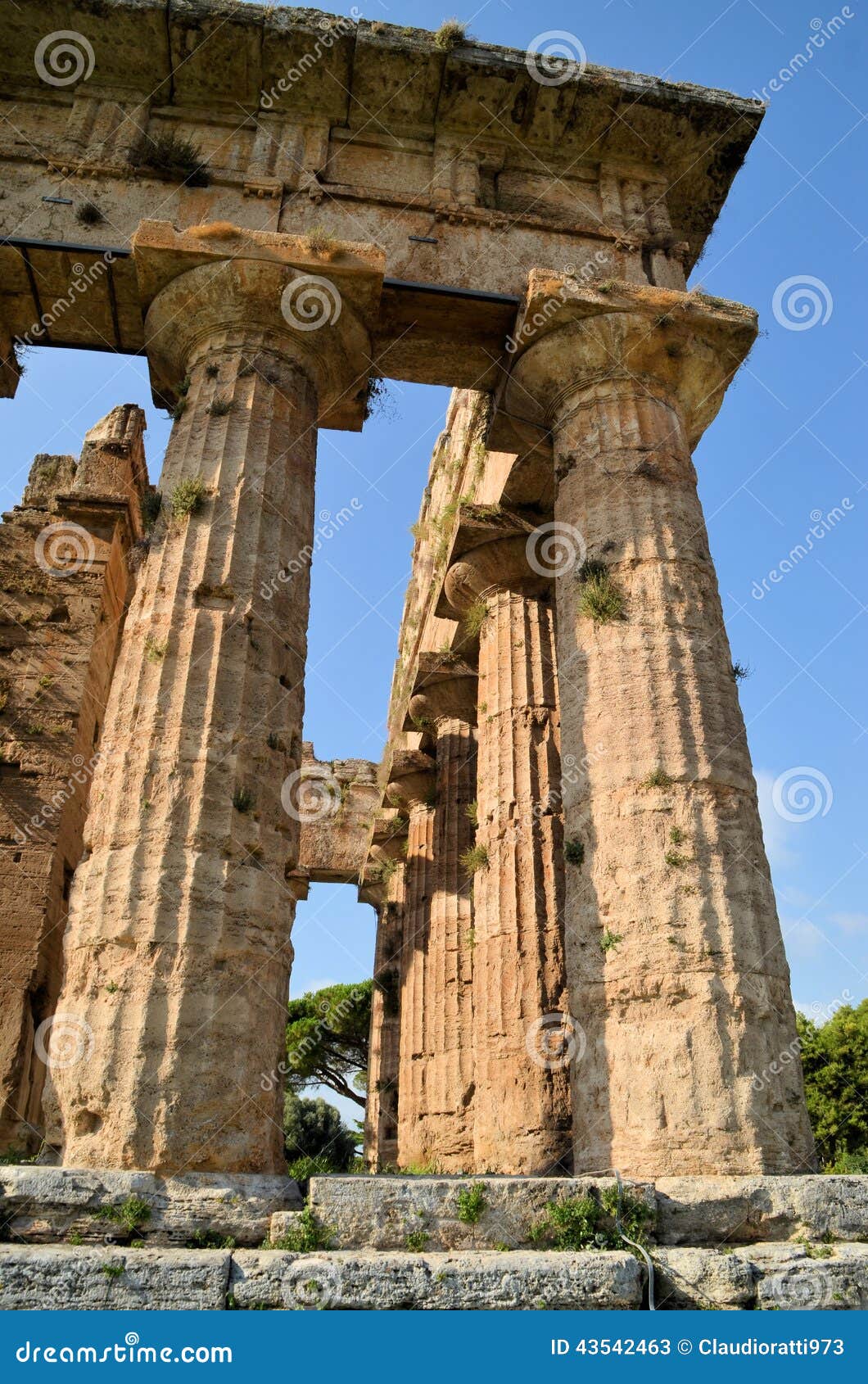Ancient Greek columns stock image. Image of architectural - 43542463