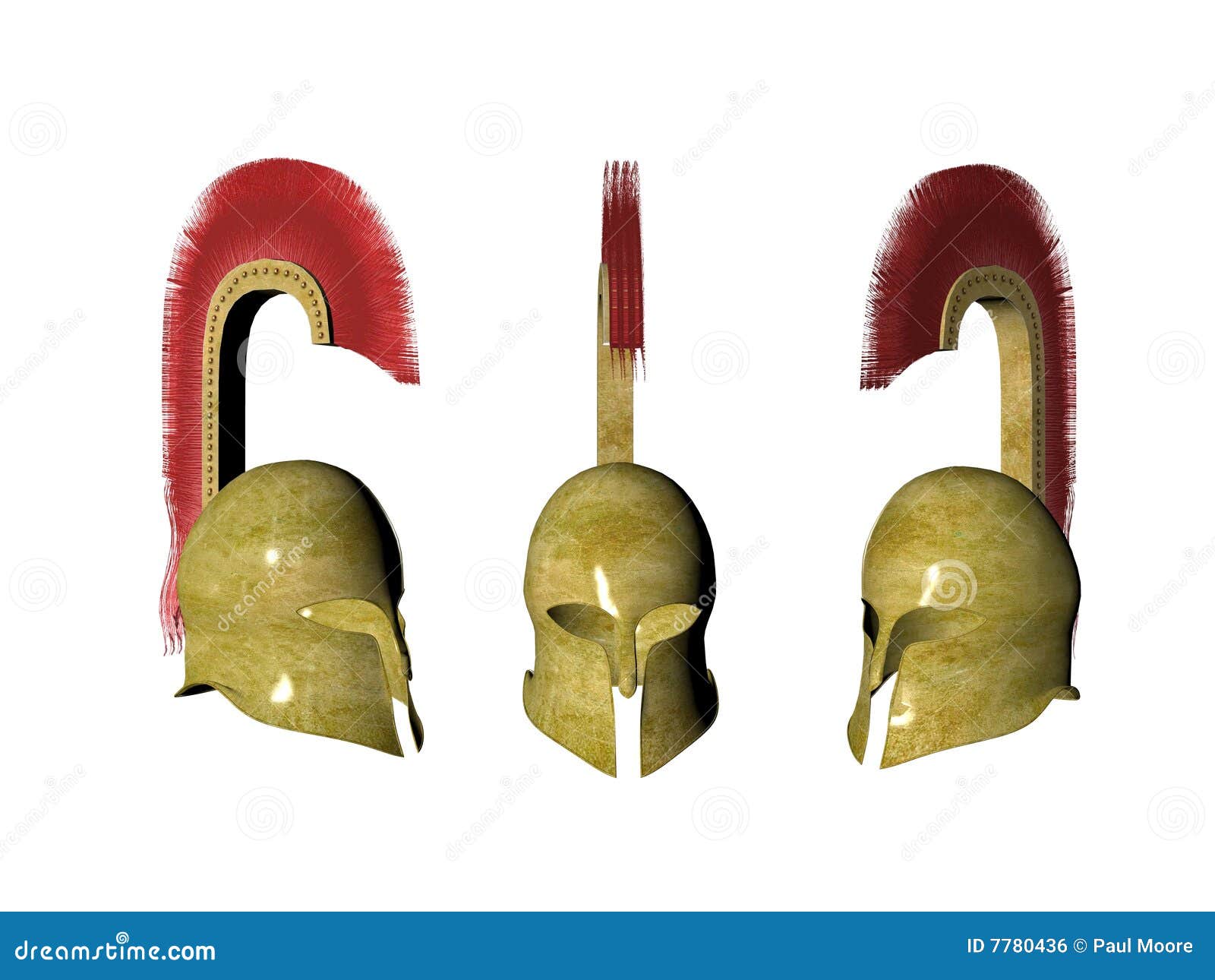Ancient Greek Crested Helmet Stock Illustration - Illustration of scary ...