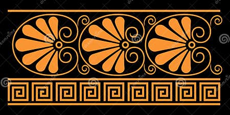 Ancient Greek Decorative Elements Stock Vector - Illustration of greece ...