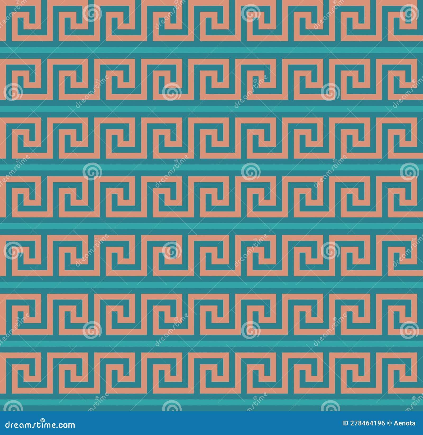 Ancient Greek Decorative Seamless Pattern Meander Abstract Vector ...