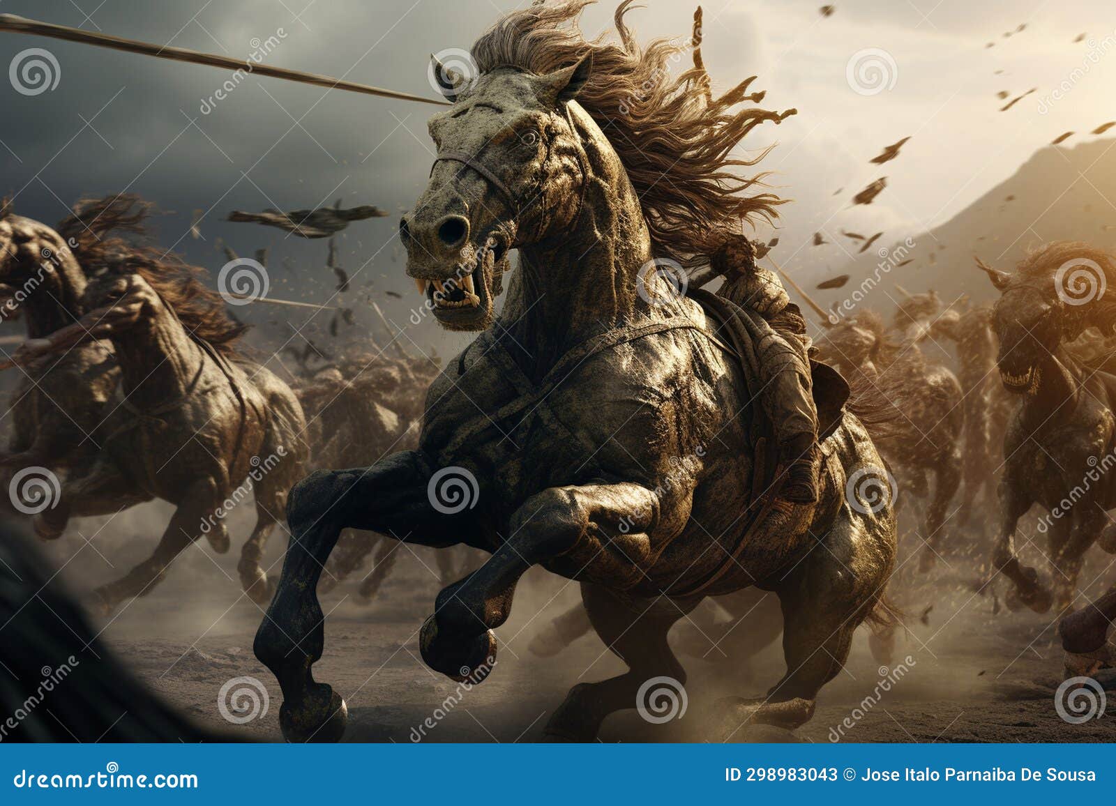 Ancient Greek Depictions of Mythical Centaurs in B Stock Image - Image ...