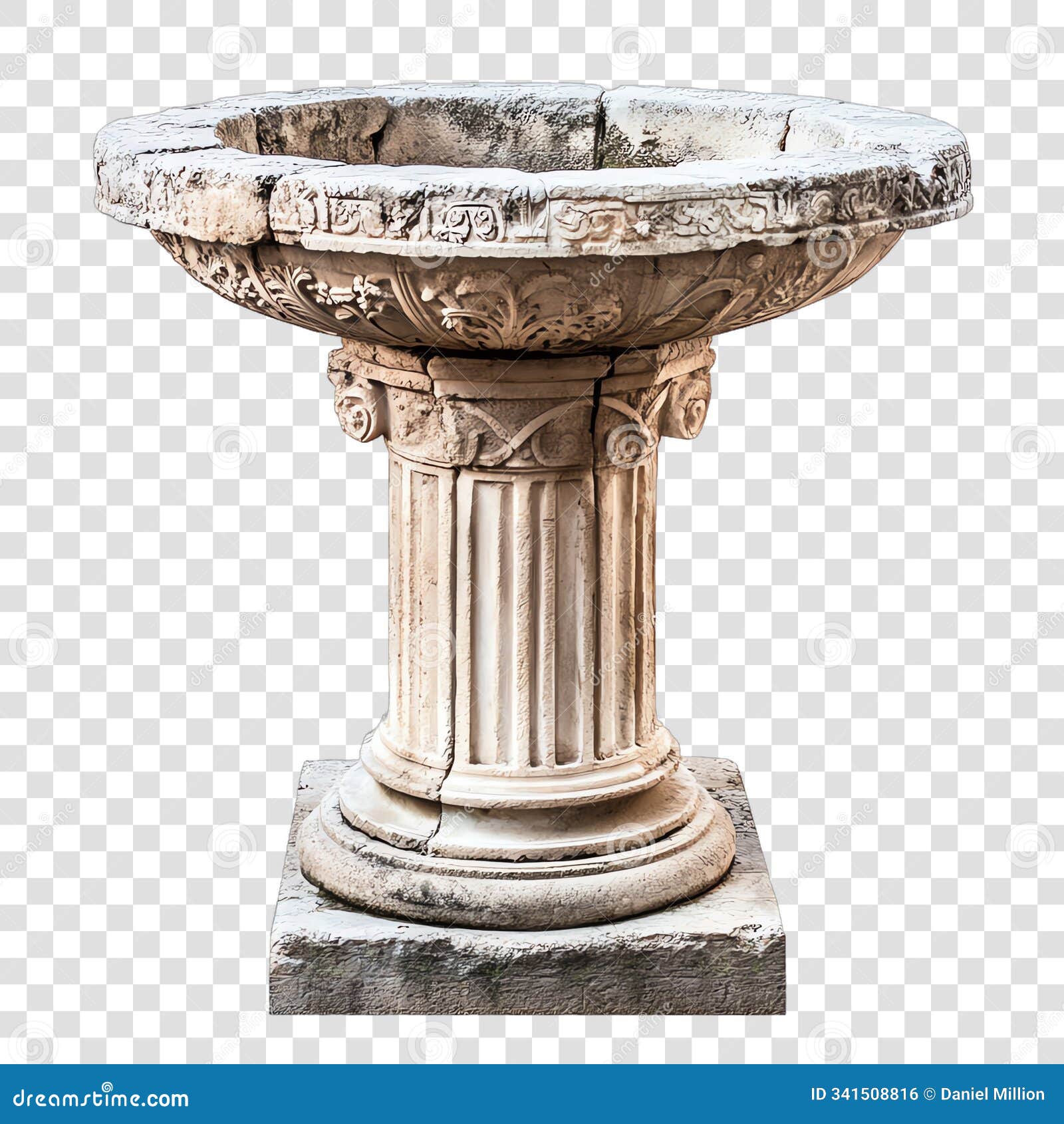 Ancient greek fountain stock illustration. Illustration of ...