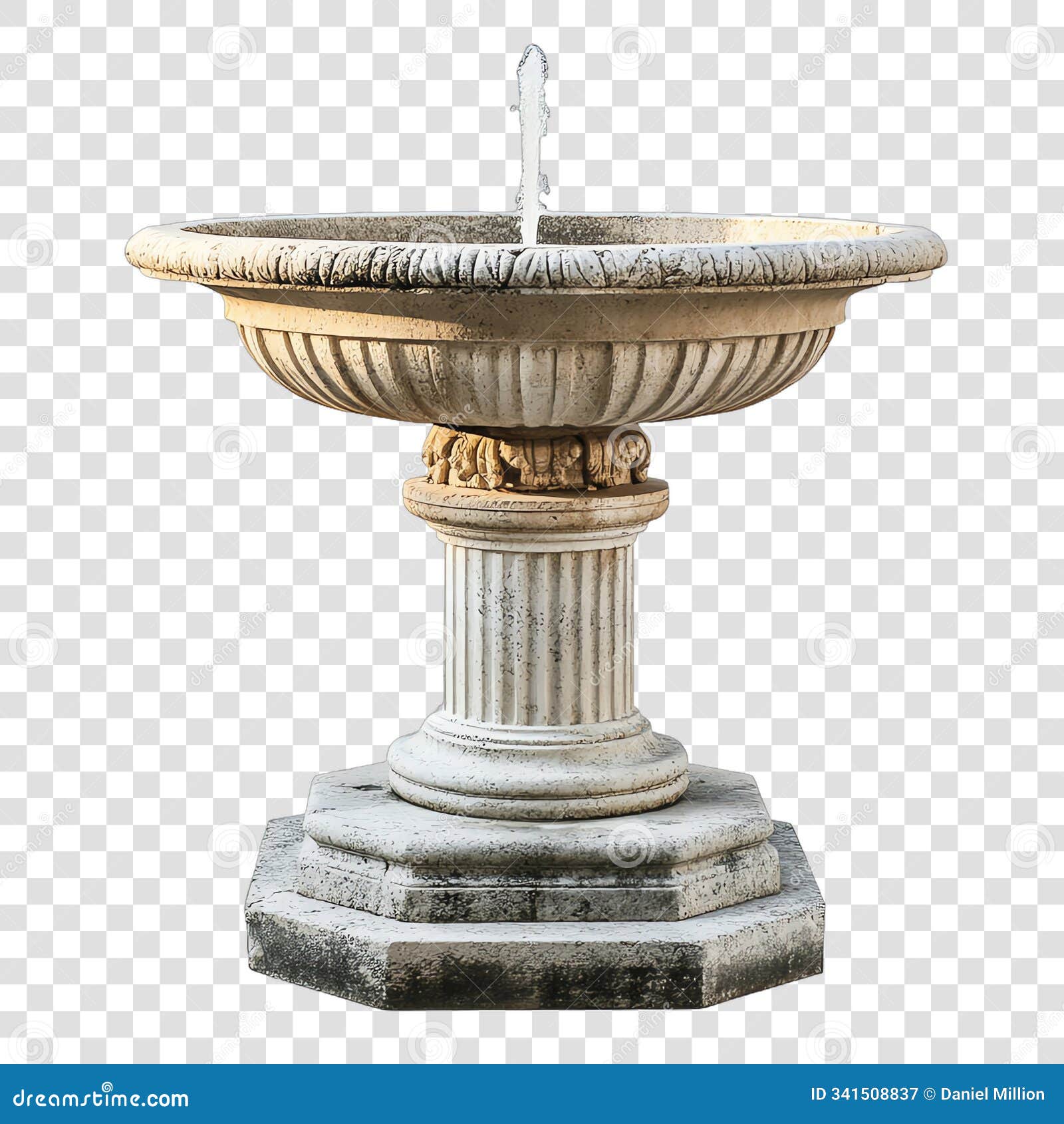 Ancient greek fountain stock illustration. Illustration of clear ...