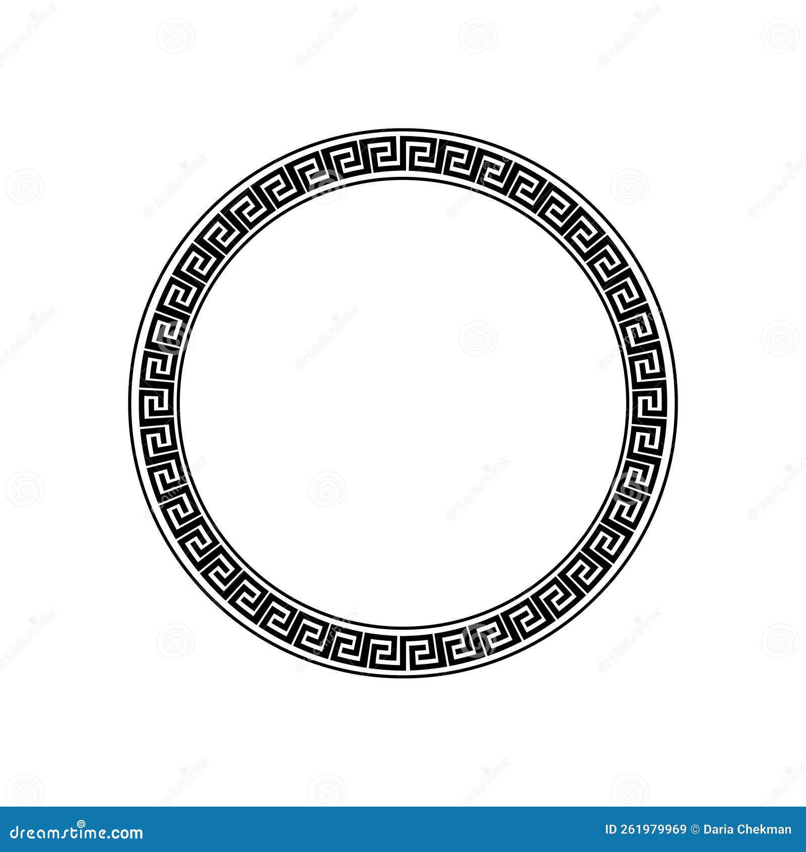 Ancient Greek Frame Patterns. Antique Borders from Greece Stock Vector ...