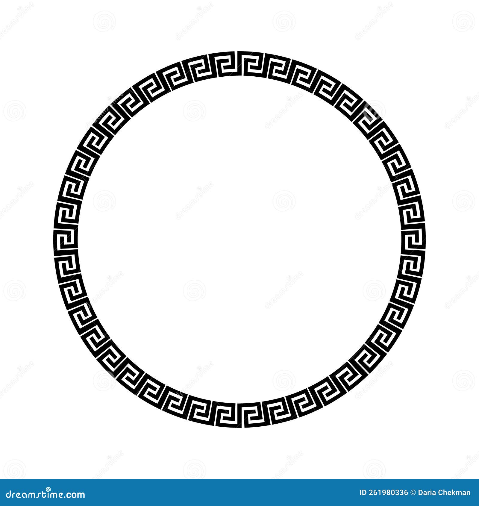 Ancient Greek Frame Patterns. Antique Borders from Greece Stock Vector ...