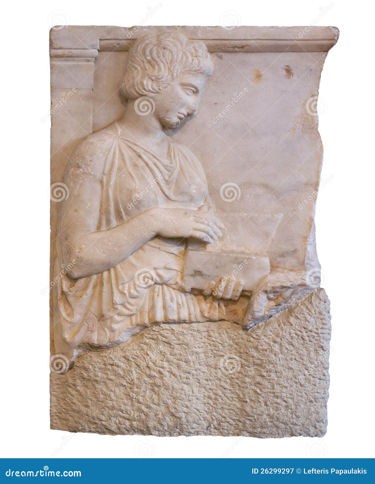 Ancient Greek Grave Stele (420 B.C) Stock Image - Image of greece ...