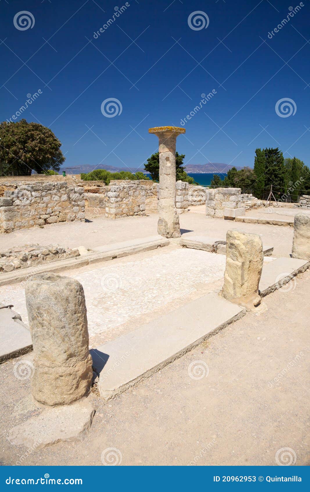 Ancient greek house stock image. Image of design, empuries - 20962953