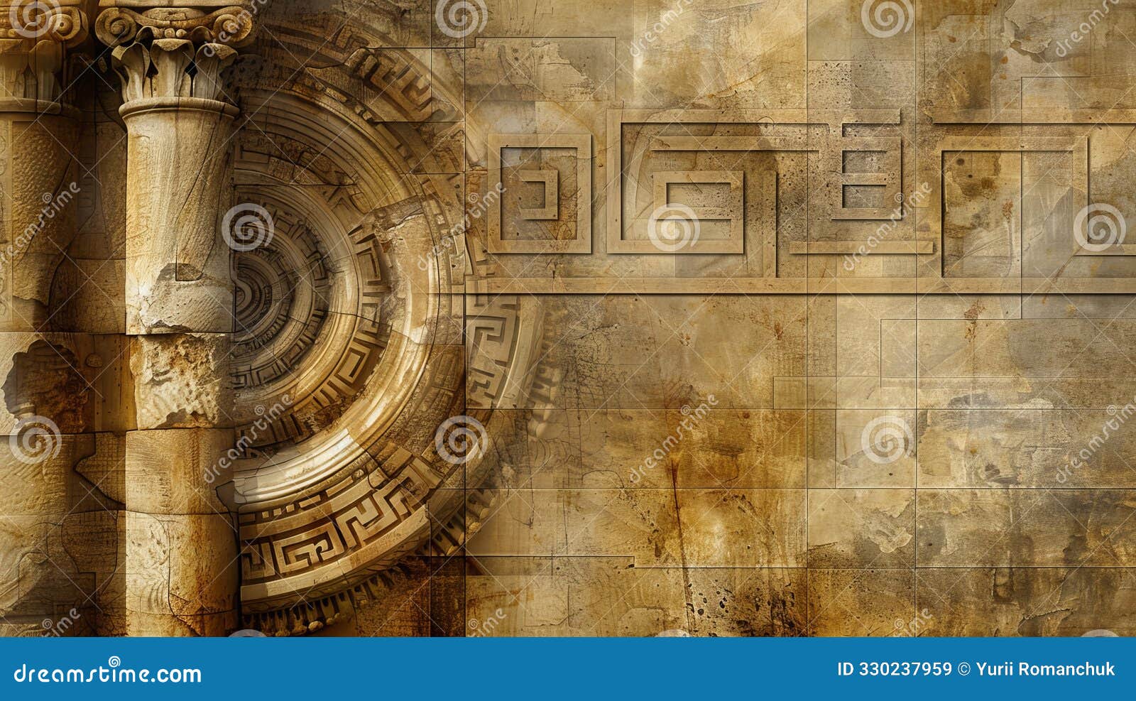 Ancient Greek Patterns Seamlessly Blend into Contemporary Abstract ...