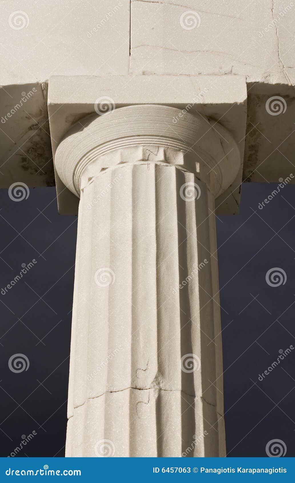 Ancient greek pillar stock image. Image of design, holidays - 6457063