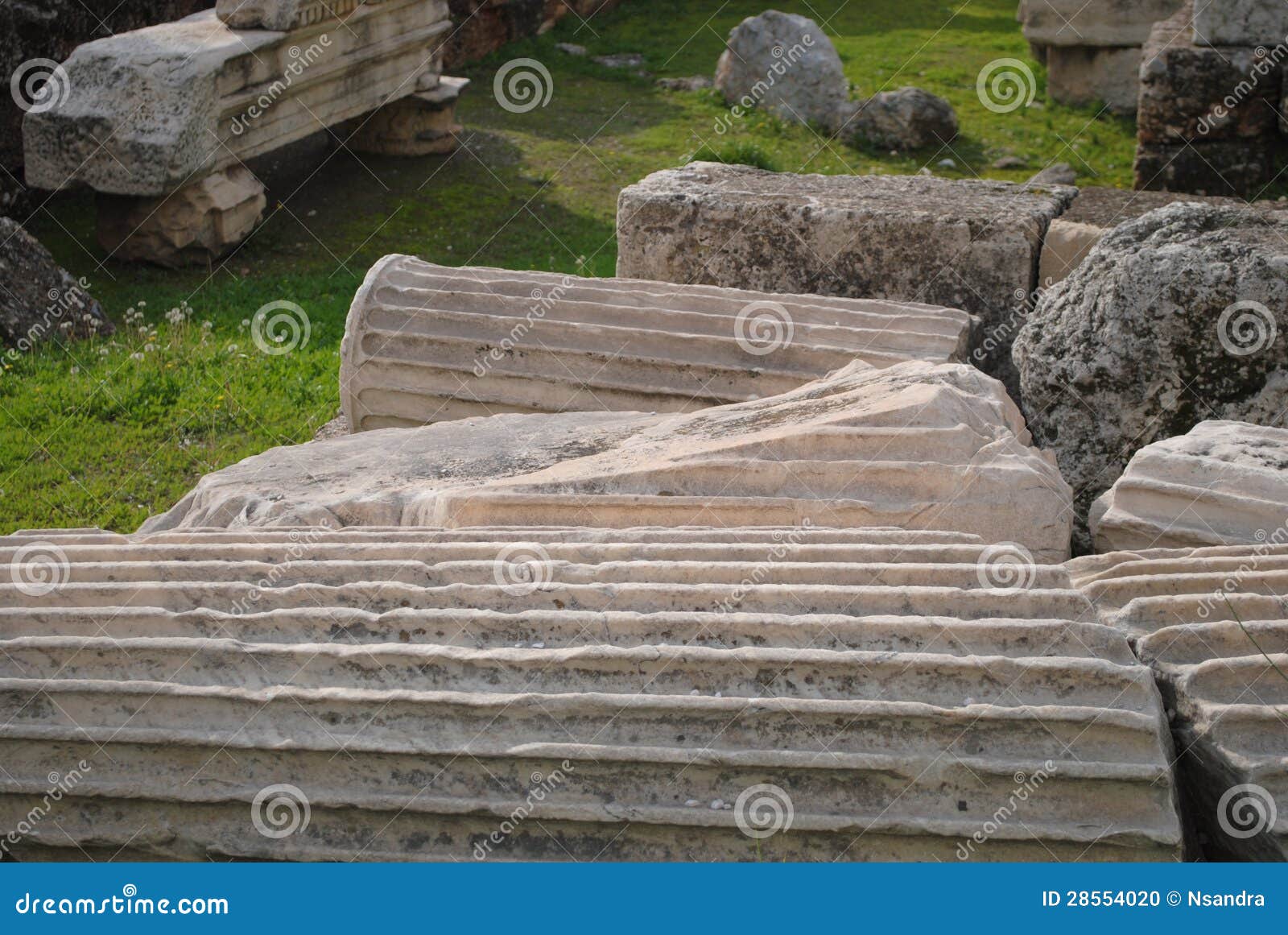 Ancient greek pillars stock photo. Image of greece, historic - 28554020