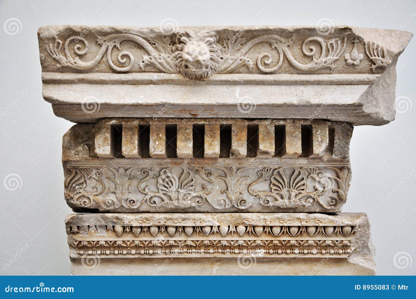 Ancient Greek Relief Detail Editorial Stock Photo - Image of decorative ...