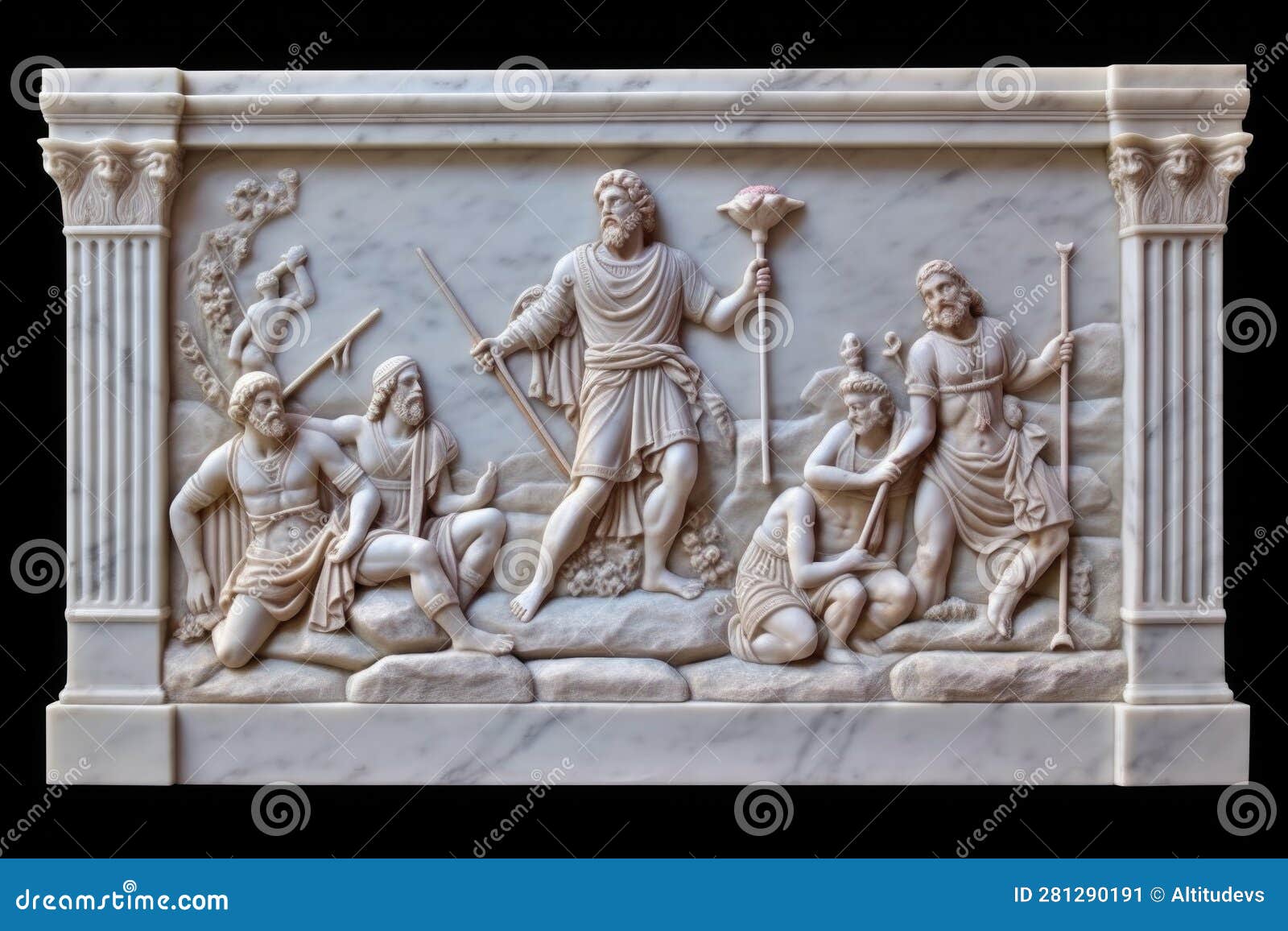 Greek Relief Of Man And Woman Stock Photography | CartoonDealer.com ...