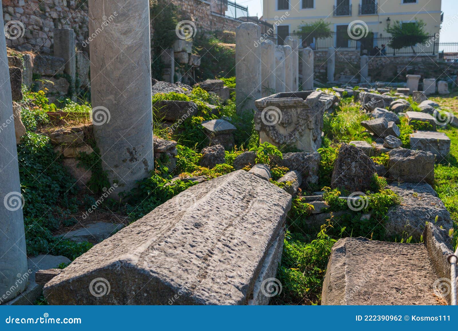 Ruins Columns Of Temple Of Leto In Letoon Ancient City In Village ...