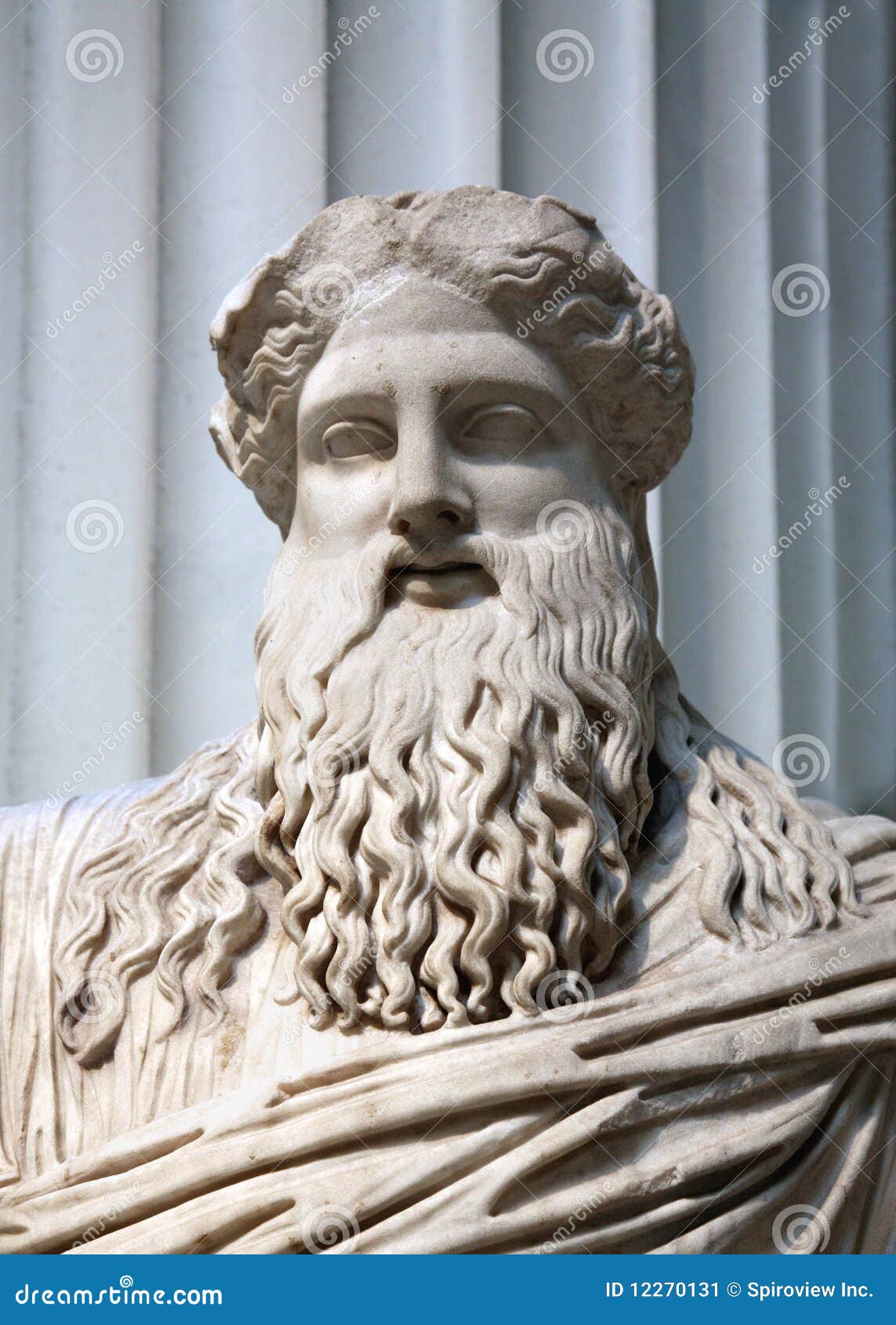 Ancient Greek Sculpture stock image. Image of beard, ancient - 12270131