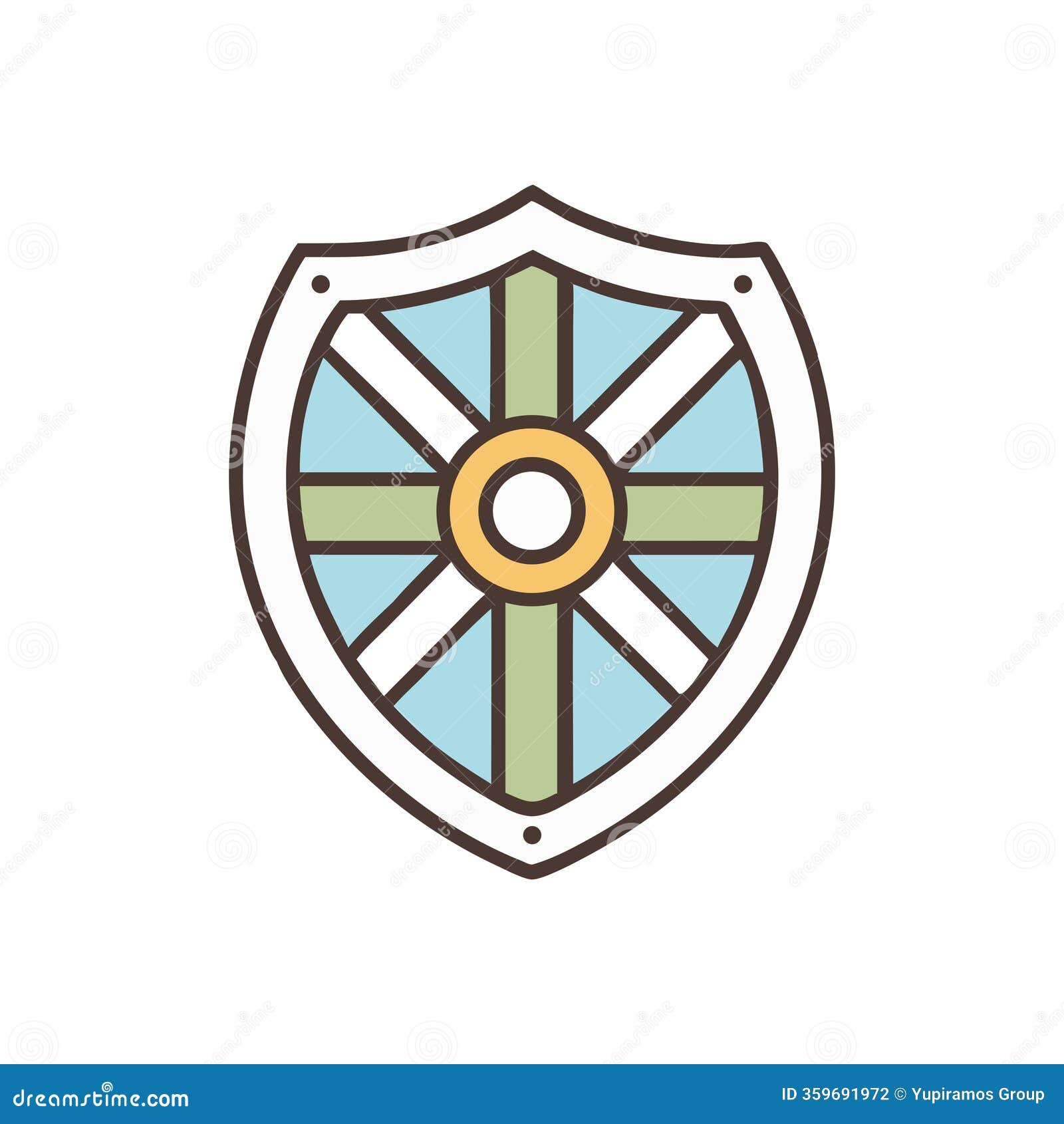 Ancient greek shield stock illustration. Illustration of mythology ...