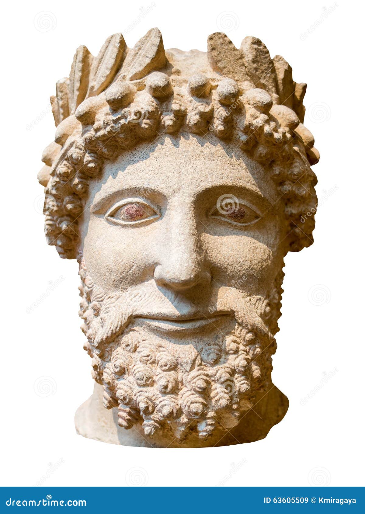 Ancient Greek Statue of a Bearded Man Isolated on White Stock Image ... Ancient Greek Statue of a Bearded Man Isolated on White Stock Image ...