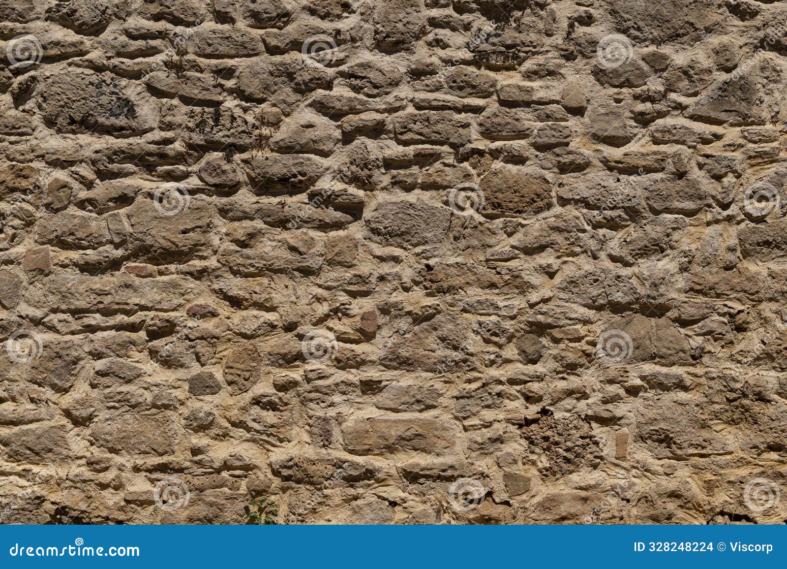 Ancient Brick Stone Wall stock photo. Image of concrete - 328248224