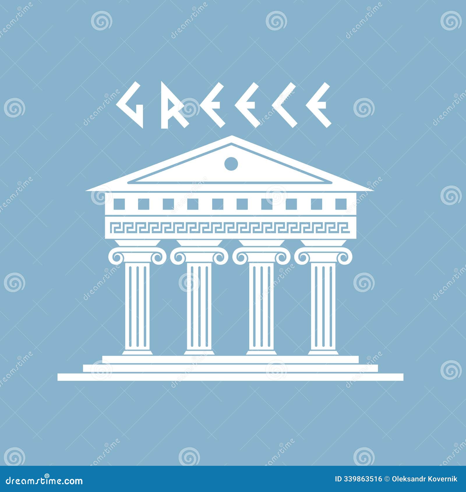 Ancient greek symbol stock illustration. Illustration of culture ...