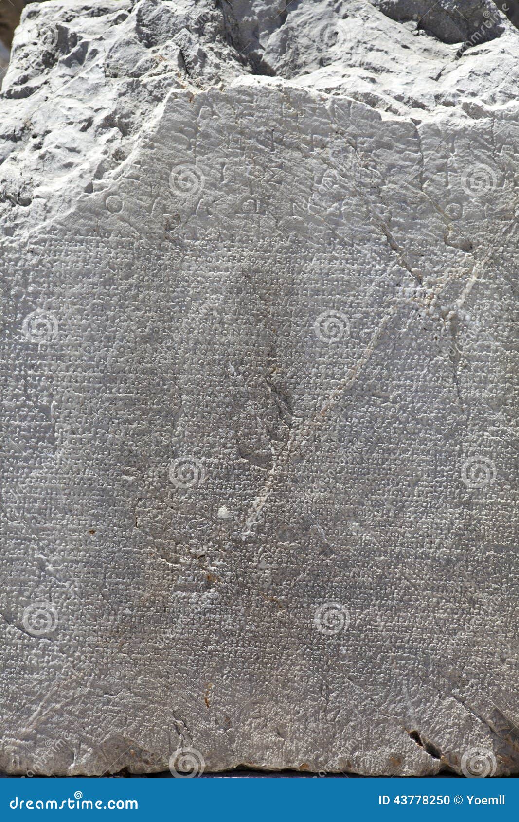 Ancient Greek Tablet stock photo. Image of marble, kappa - 43778250