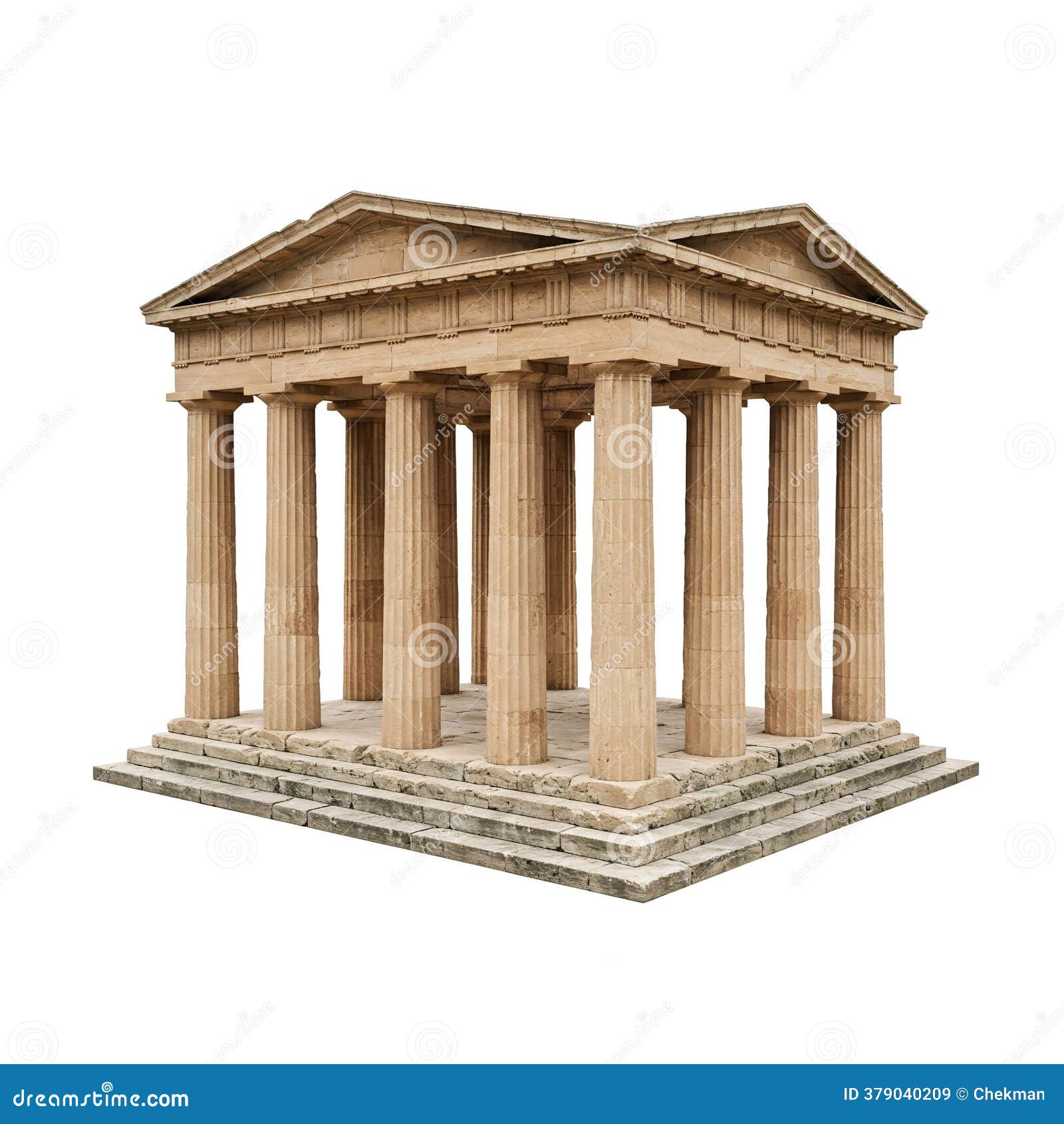Doric Order Column Capital Showing Abacus And Echinus Architectural ...