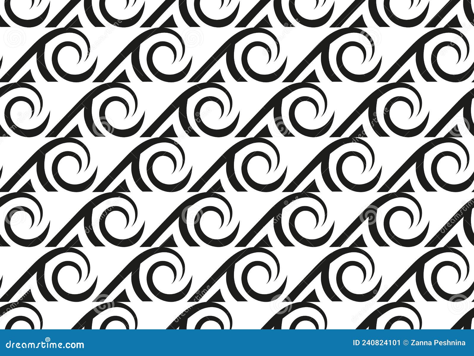 Ancient Greek Waves Seamless Vector Pattern Ornament Stock Vector ...