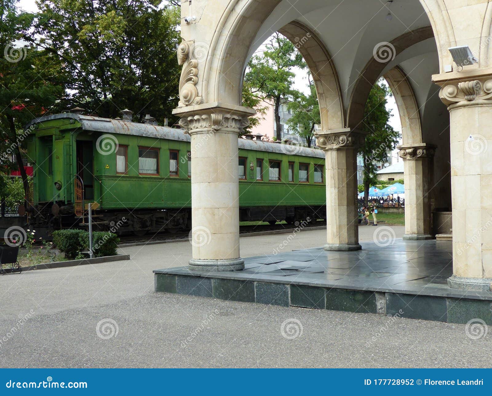 Ancient Green Wagon of the Train of Joseph Stalin of Gori in Georgia ...
