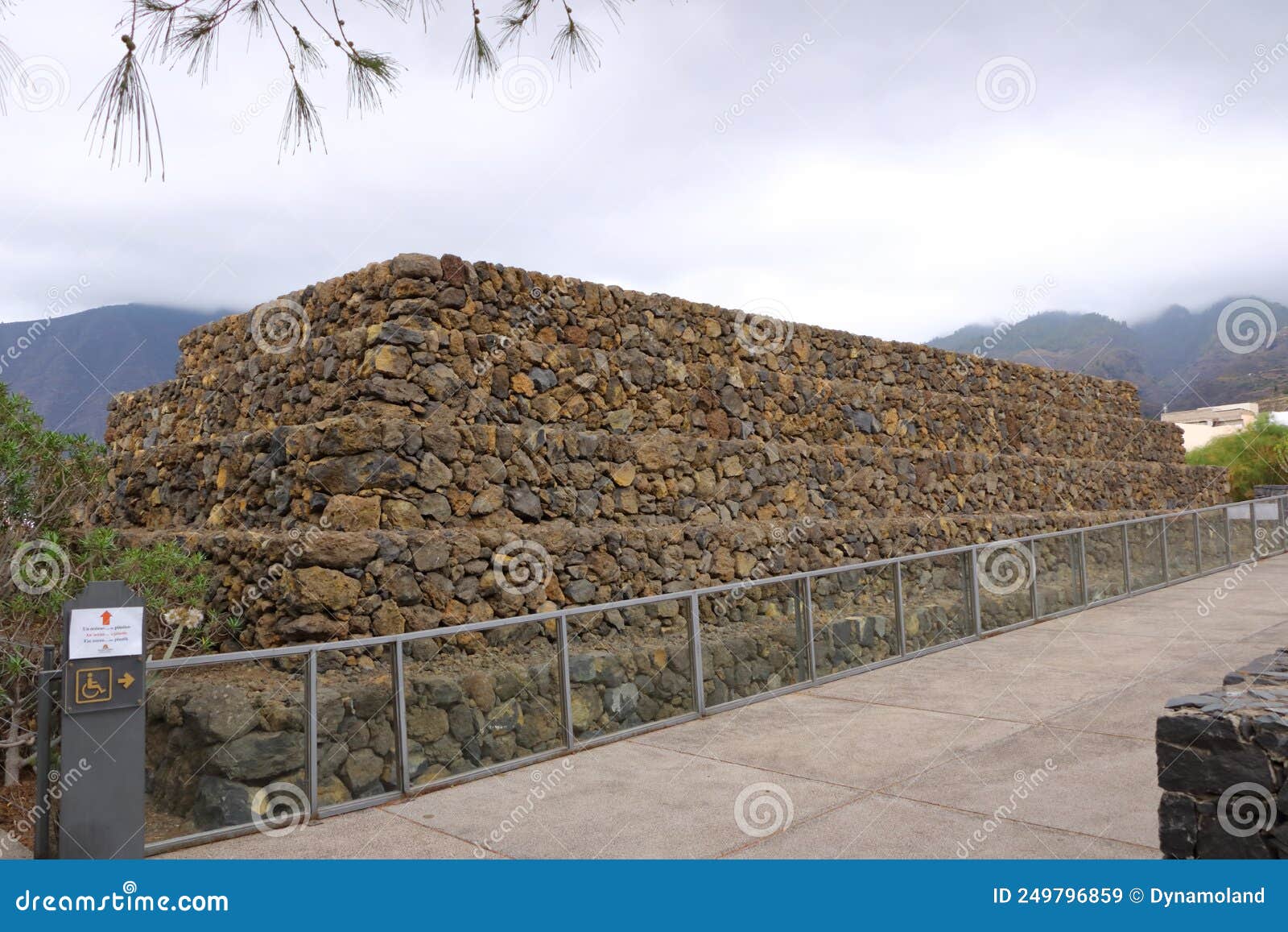 Ancient Guanche Guimar Pyramids in Tenerife Island Stock Image - Image ...