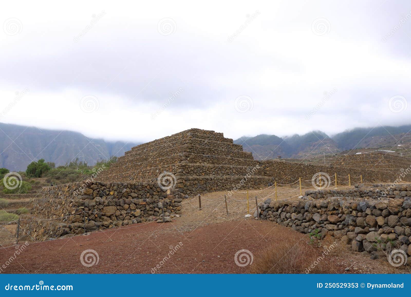 Ancient Guanche Guimar Pyramids in Tenerife Island Stock Image - Image ...