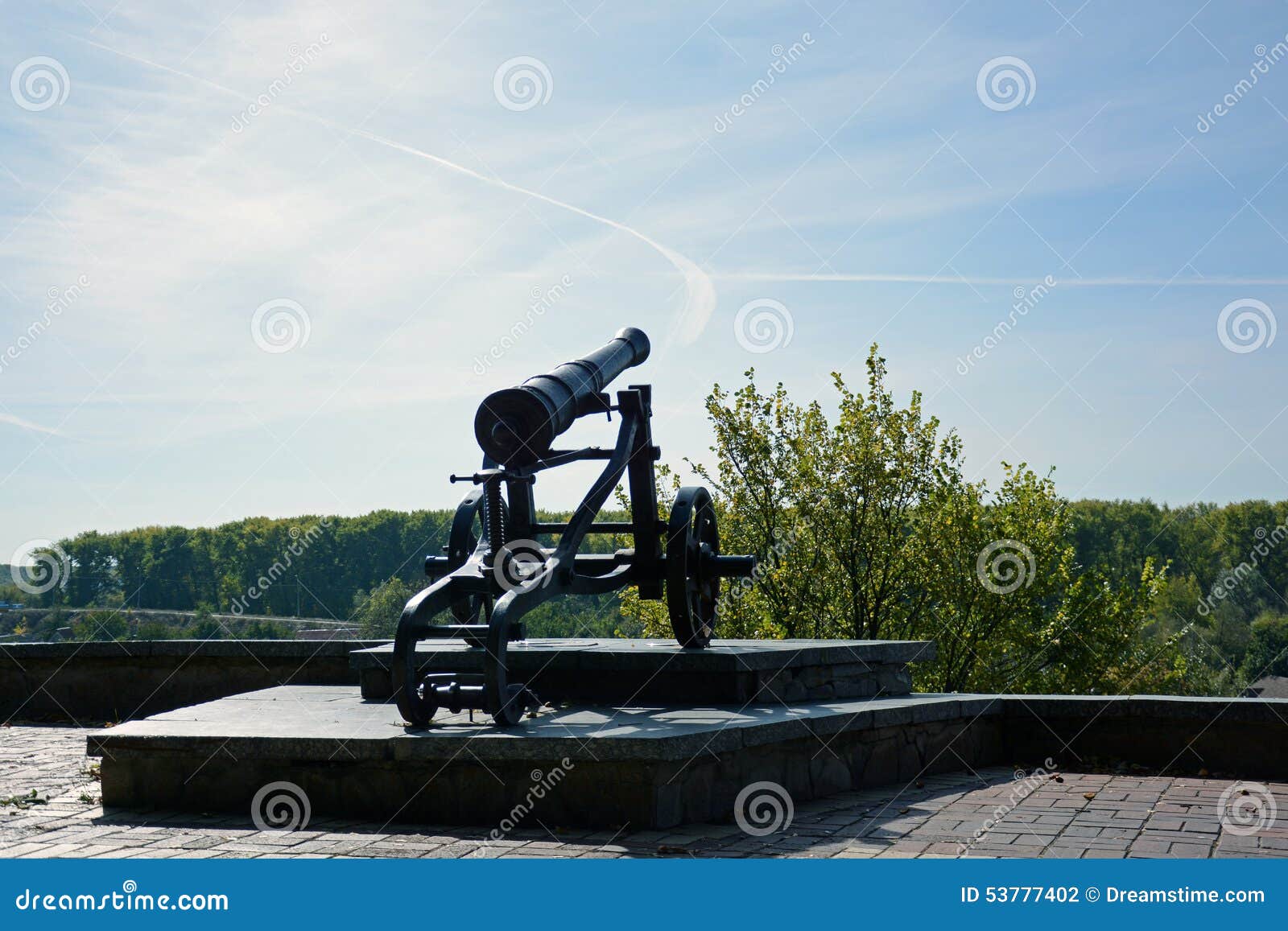 Ancient gun stock photo. Image of ancient, weapon, town - 53777402