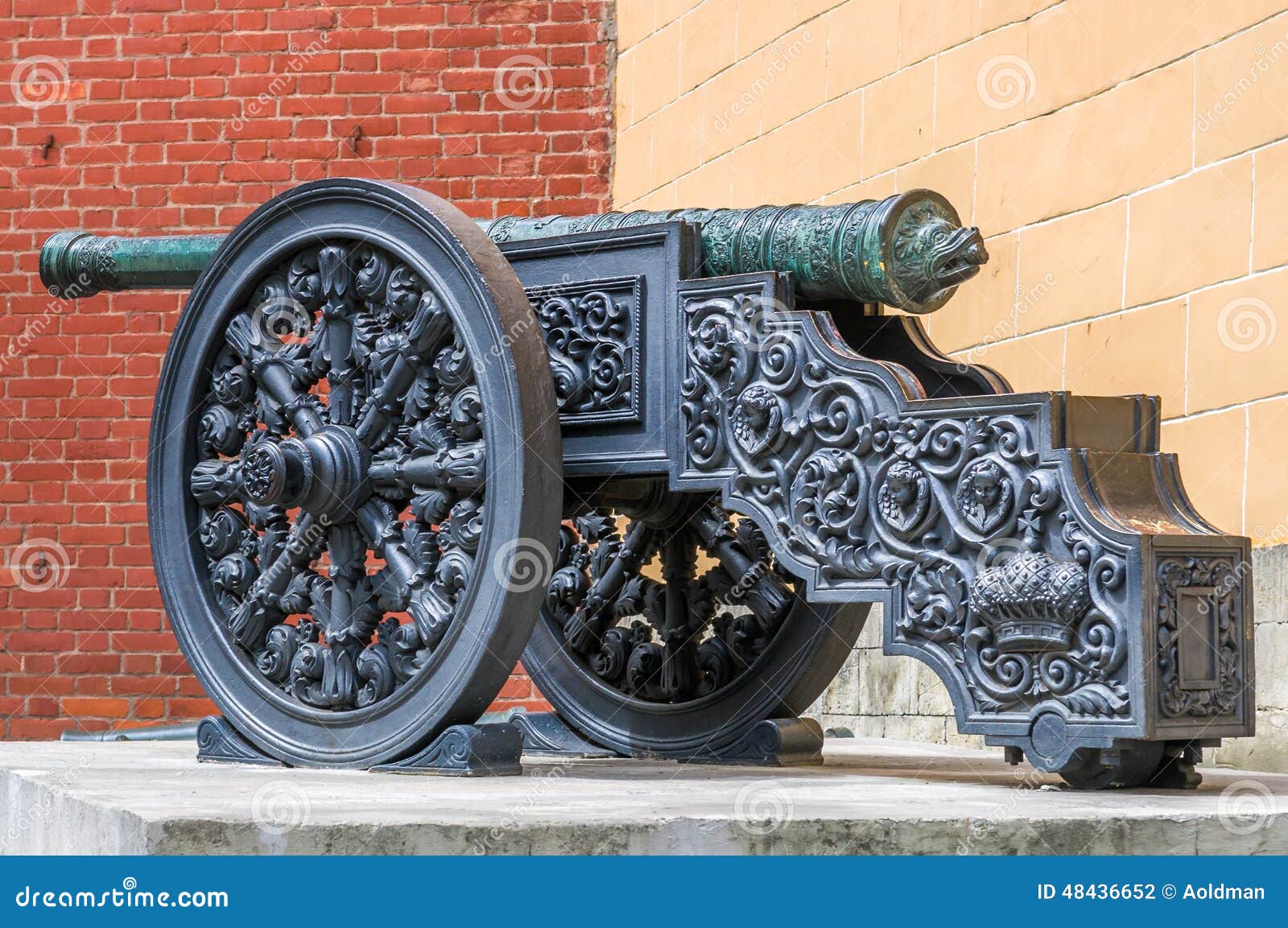 Ancient Gun stock photo. Image of military, copper, ancient - 48436652
