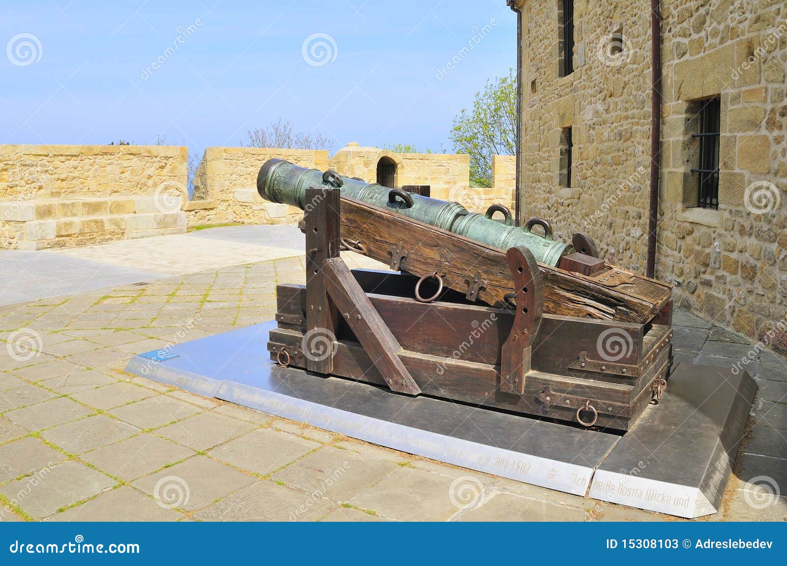 Ancient Gun at San Sebastian (Donostia) Stock Image - Image of castle ...