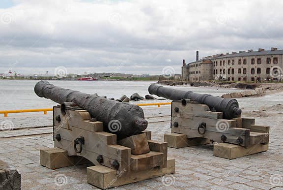 Ancient guns stock image. Image of historic, iron, bastion - 24741853