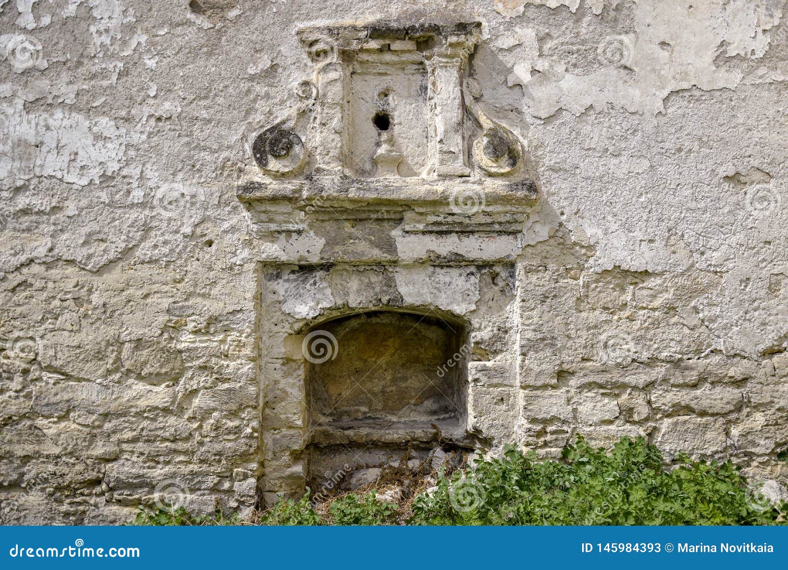 The Ancient Half-ruined Synagogue. a Place for Religious Rituals. Stock ...