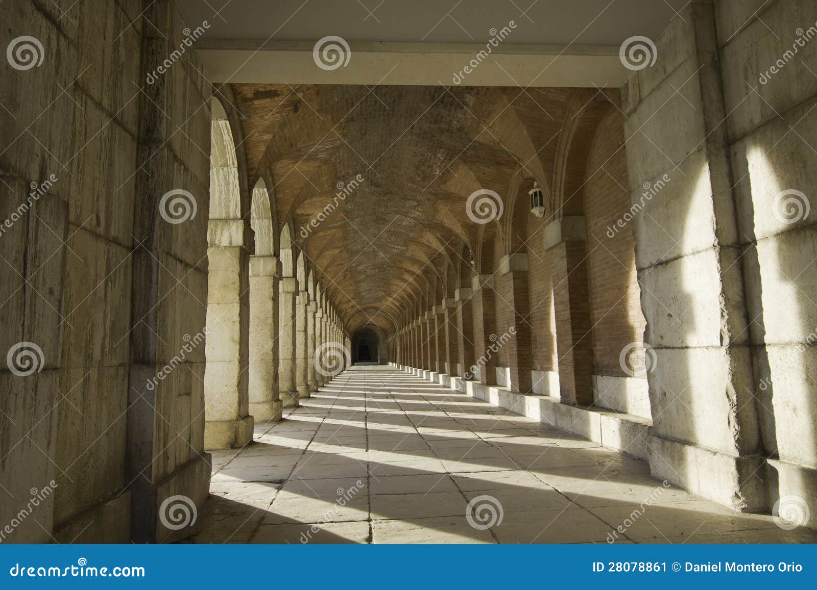 Ancient Hallway Royal Palace Aranjuez Stock Photos - Free & Royalty ...