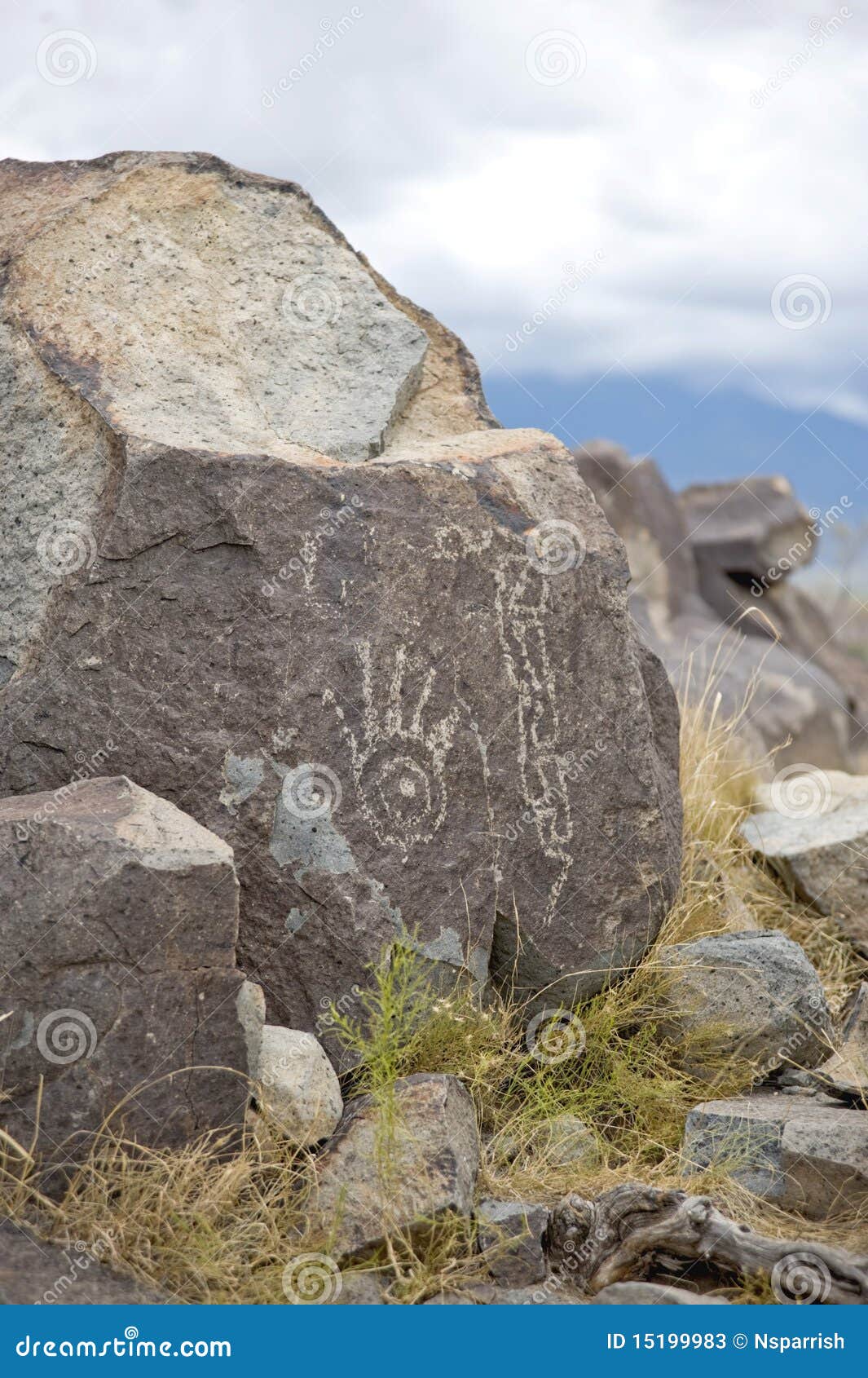 Ancient hand petroglyph stock image. Image of ancient - 15199983
