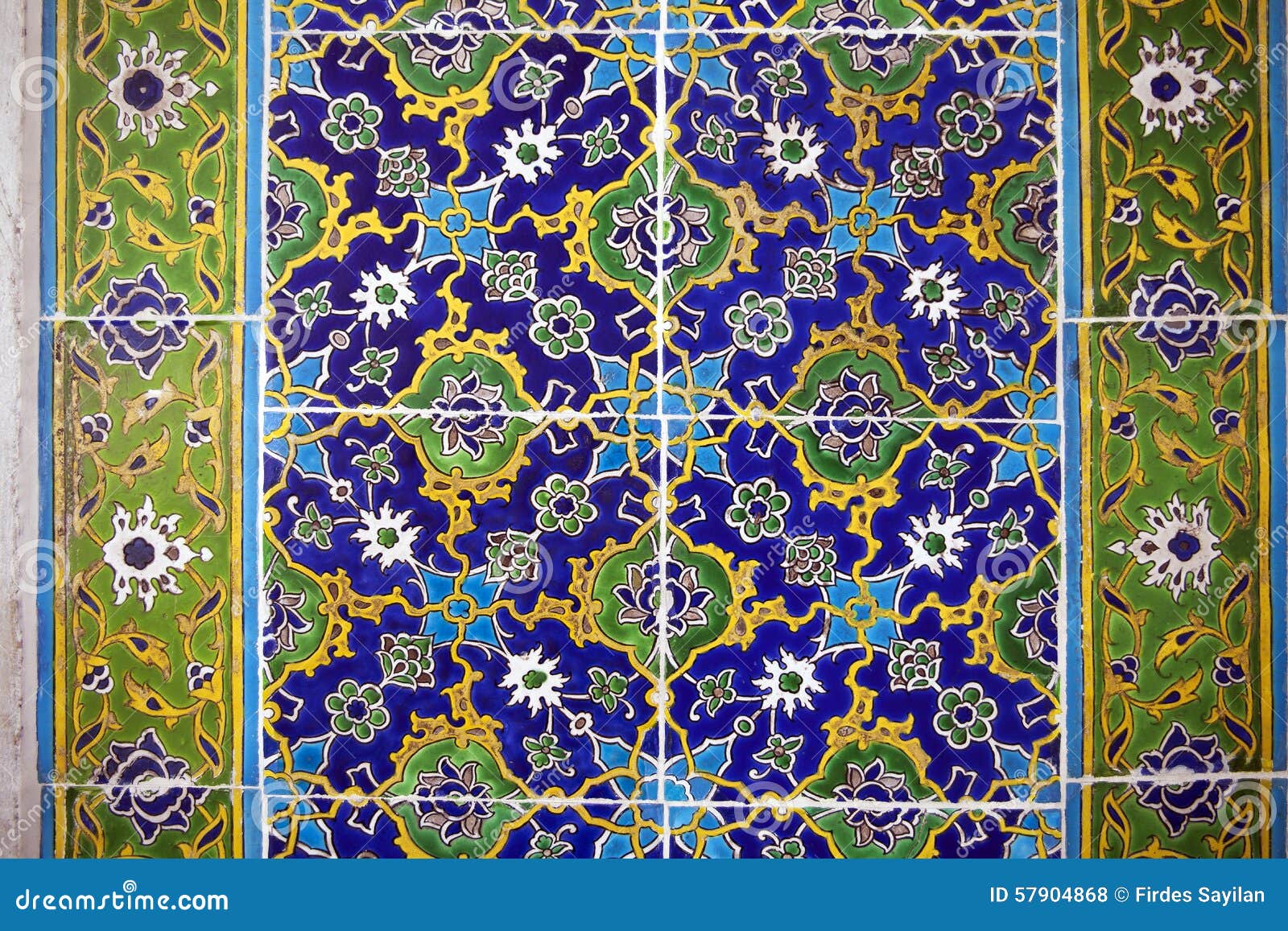 Ancient Handmade Turkish Tiles ,Topkapi Palace Stock Photo - Image of ...