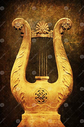 Ancient harp stock image. Image of grunge, decorative - 25200807