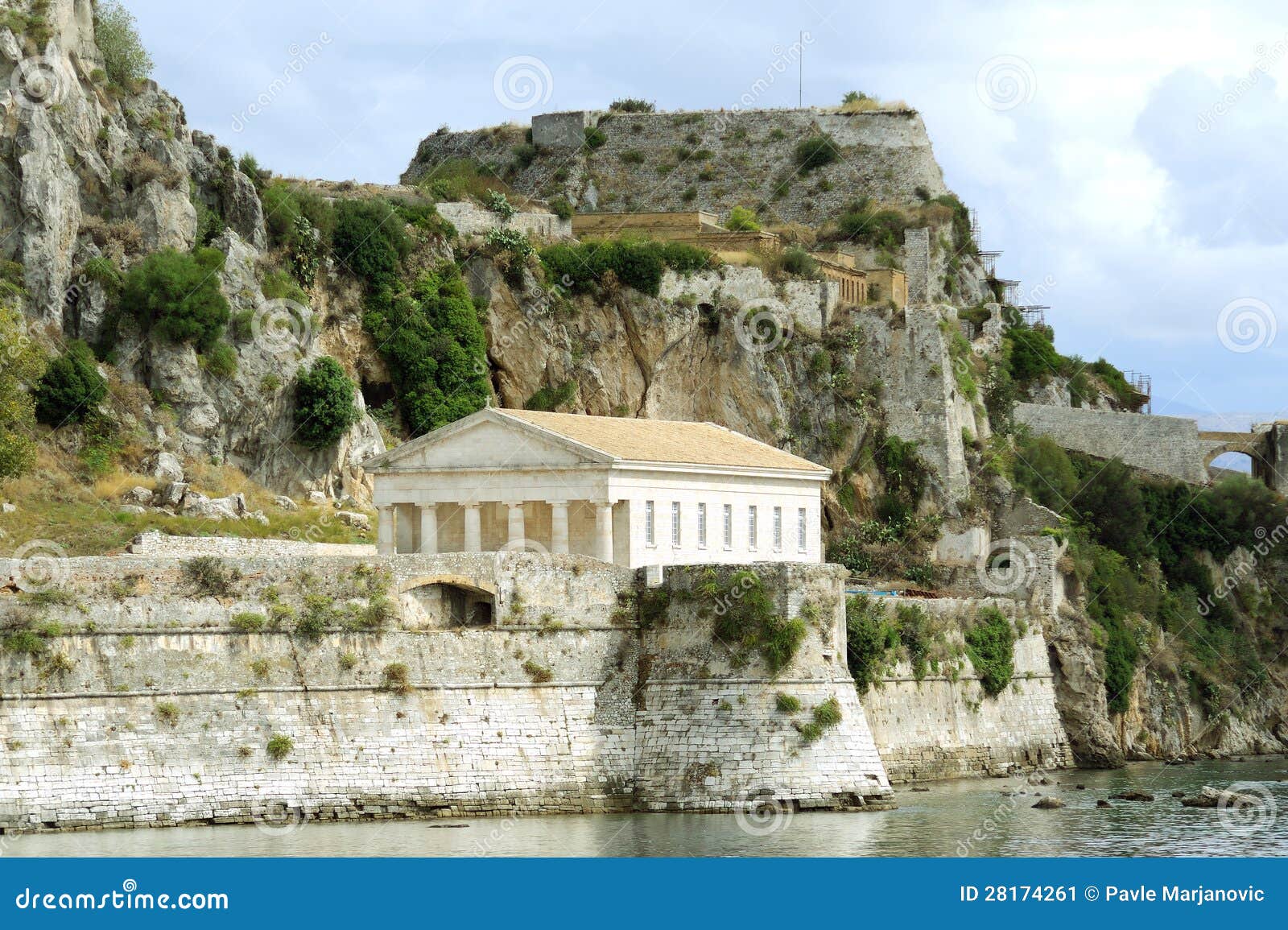 Ancient Hellenic Temple, Corfu Stock Image - Image of serenity ...
