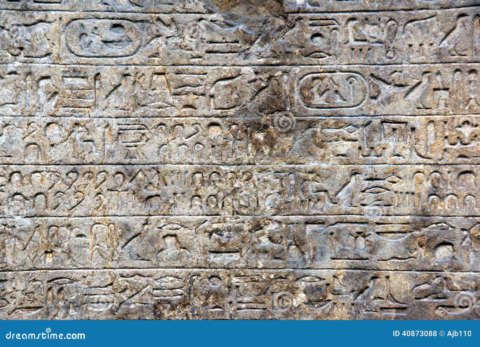 Ancient Egyptian Hieroglyph Carvings Editorial Stock Photo - Image of ...