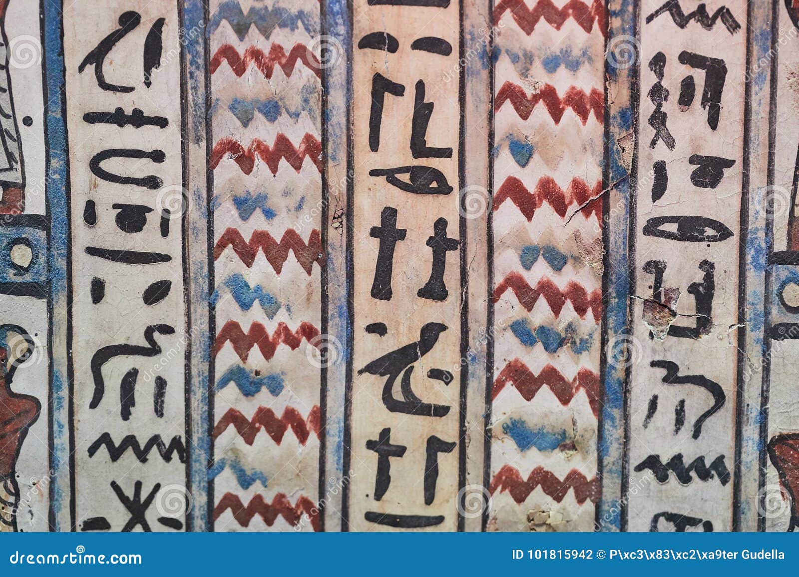 Ancient Hieroglyphic Script Stock Photo - Image of painted, eastern ...
