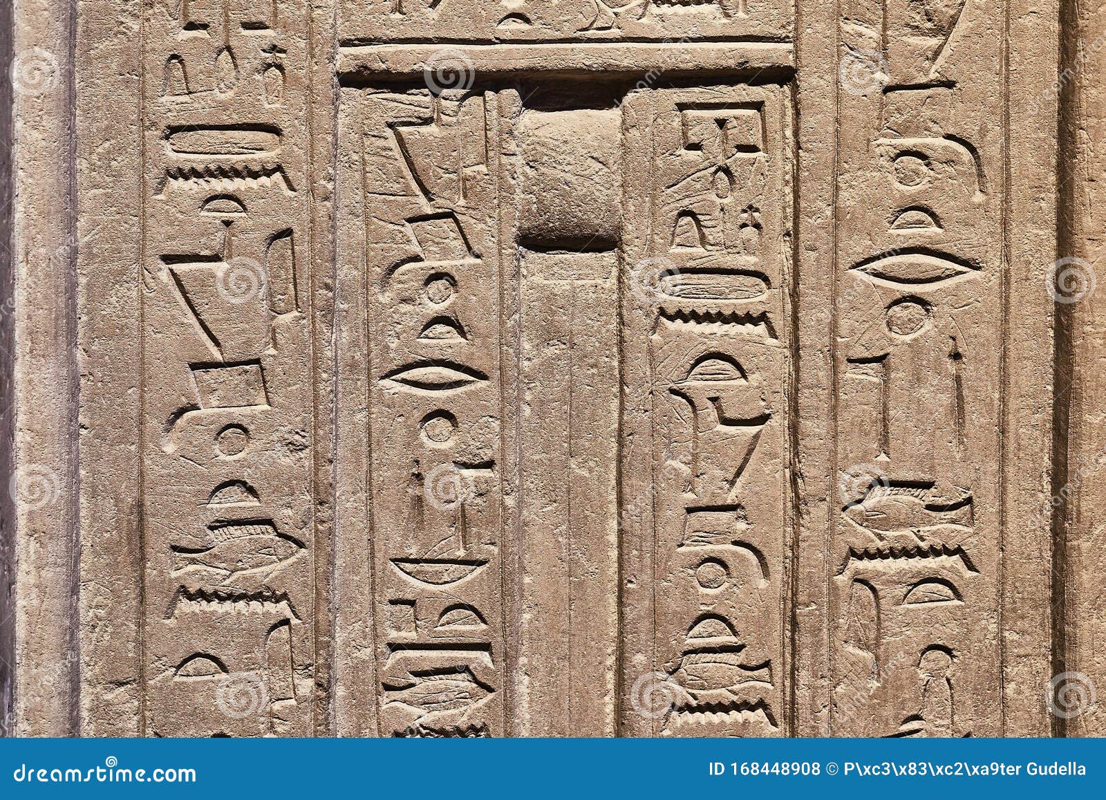 Ancient Hieroglyphic Script Stock Photo - Image of lines, egypt: 168448908