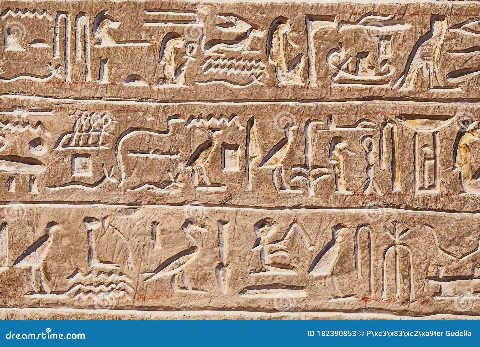 Ancient Hieroglyphic Script Stock Image - Image of antique, permanent ...