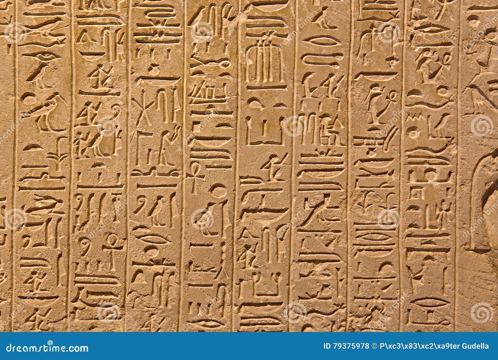 Ancient Hieroglyphic Script Stock Photo - Image of history, mysterious ...