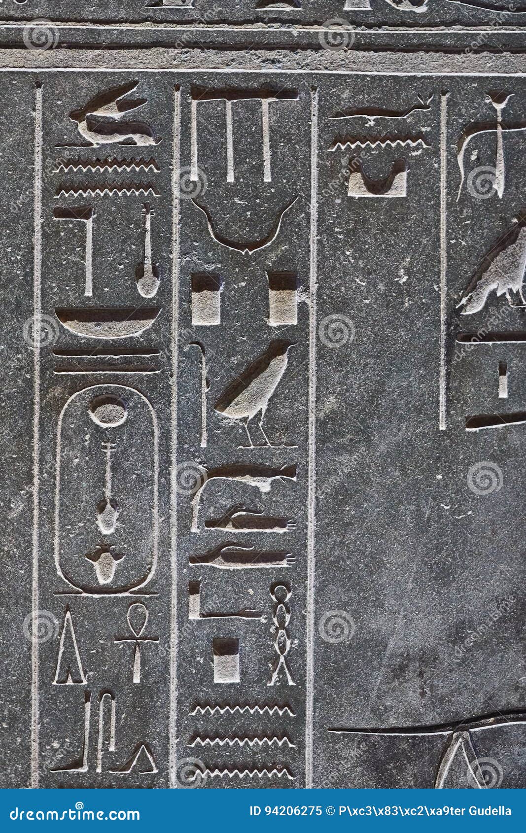 Ancient Hieroglyphic Script Stock Image - Image of ancient, board: 94206275