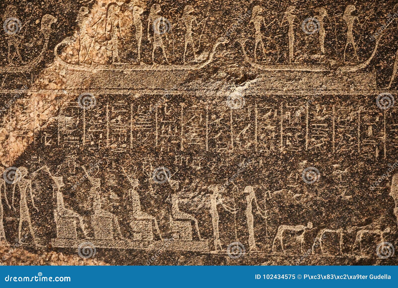 Ancient Hieroglyphic Script Stock Image - Image of antique, carved ...