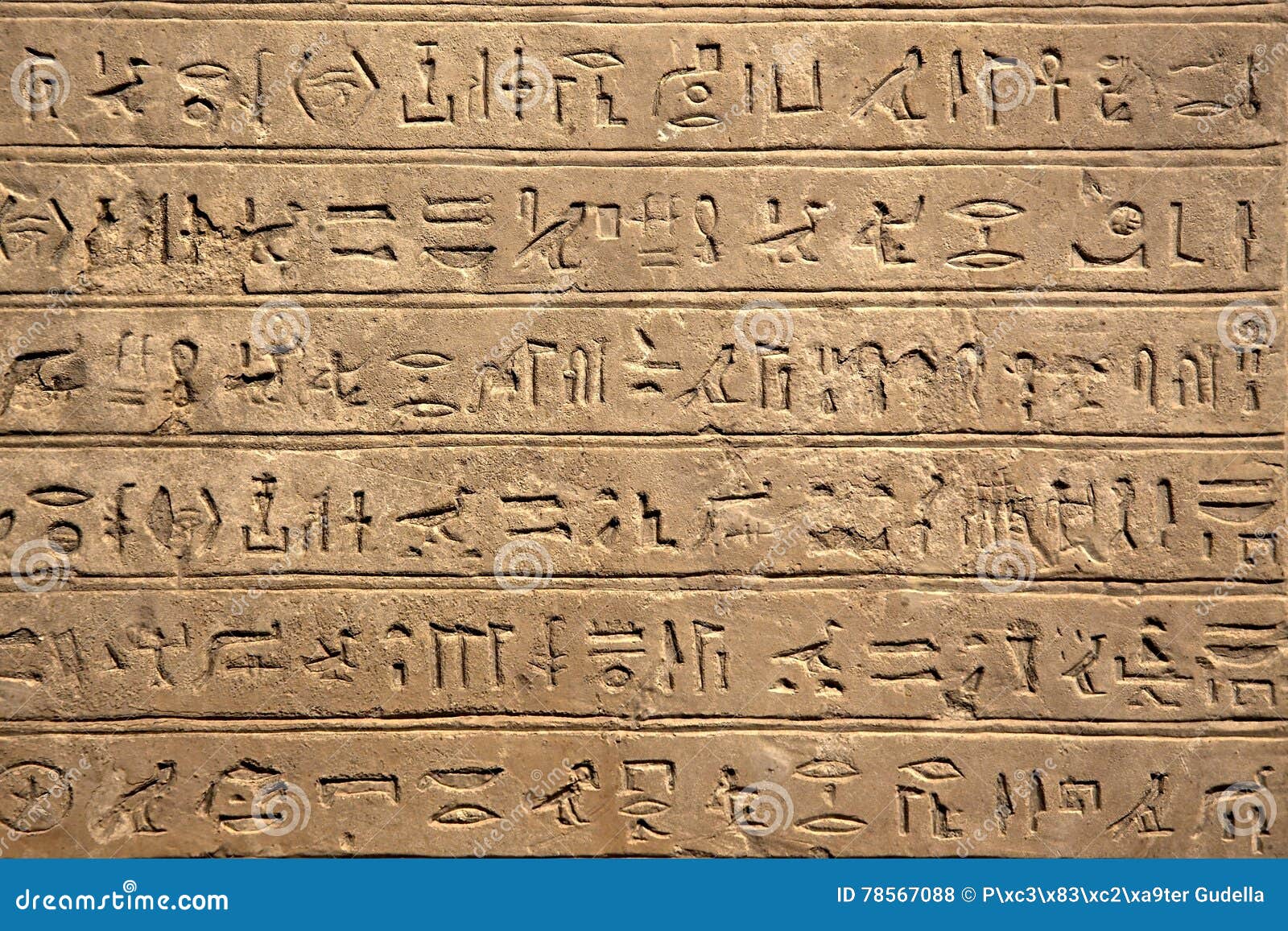 Ancient Hieroglyphic Script Stock Photo - Image of civilization, icon ...