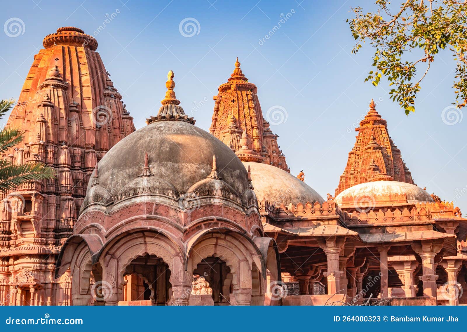 Ancient Hindu Temple Architecture with Bright Blue Sky from Unique ...