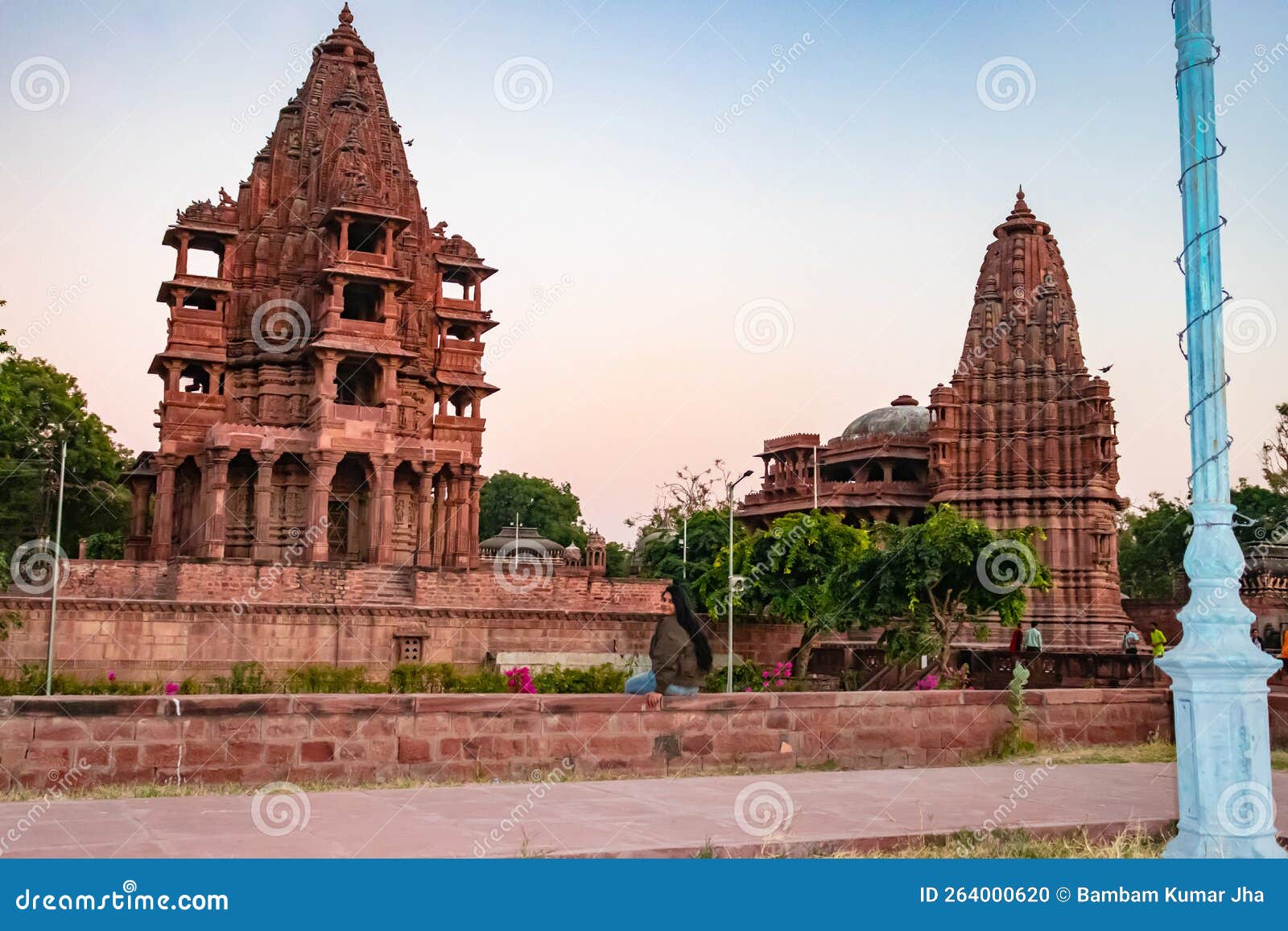 Ancient Hindu Temple Architecture with Bright Sky from Unique Angle at ...