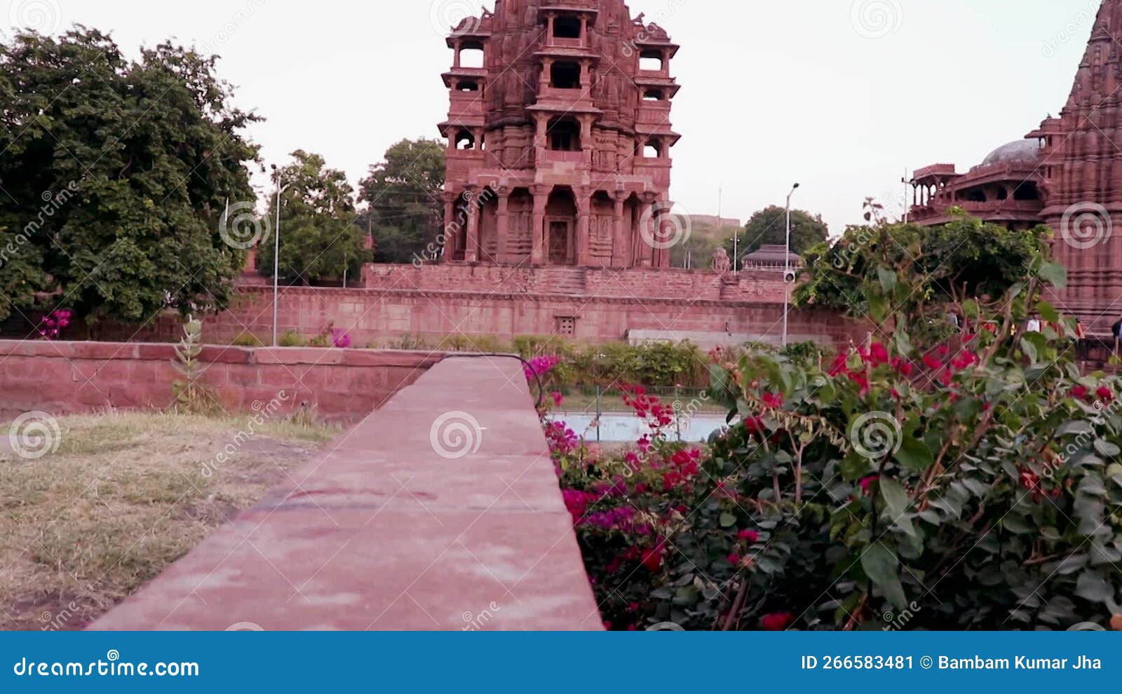Ancient Hindu Temple Architecture from Different Angle at Day Stock ...